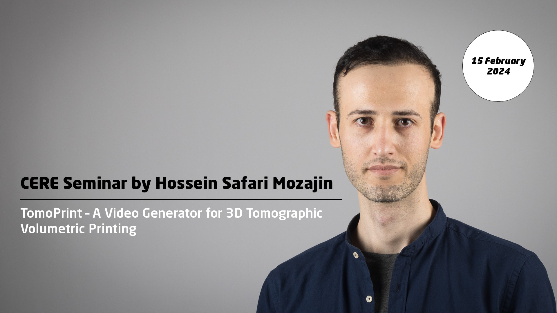 CERE Seminar by Hossein Safari Mozajin - Center for Energy Resources Engineering